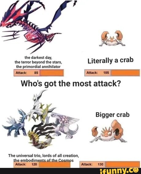The darkest day, the terror beyond the stars, Literally a crab the ...