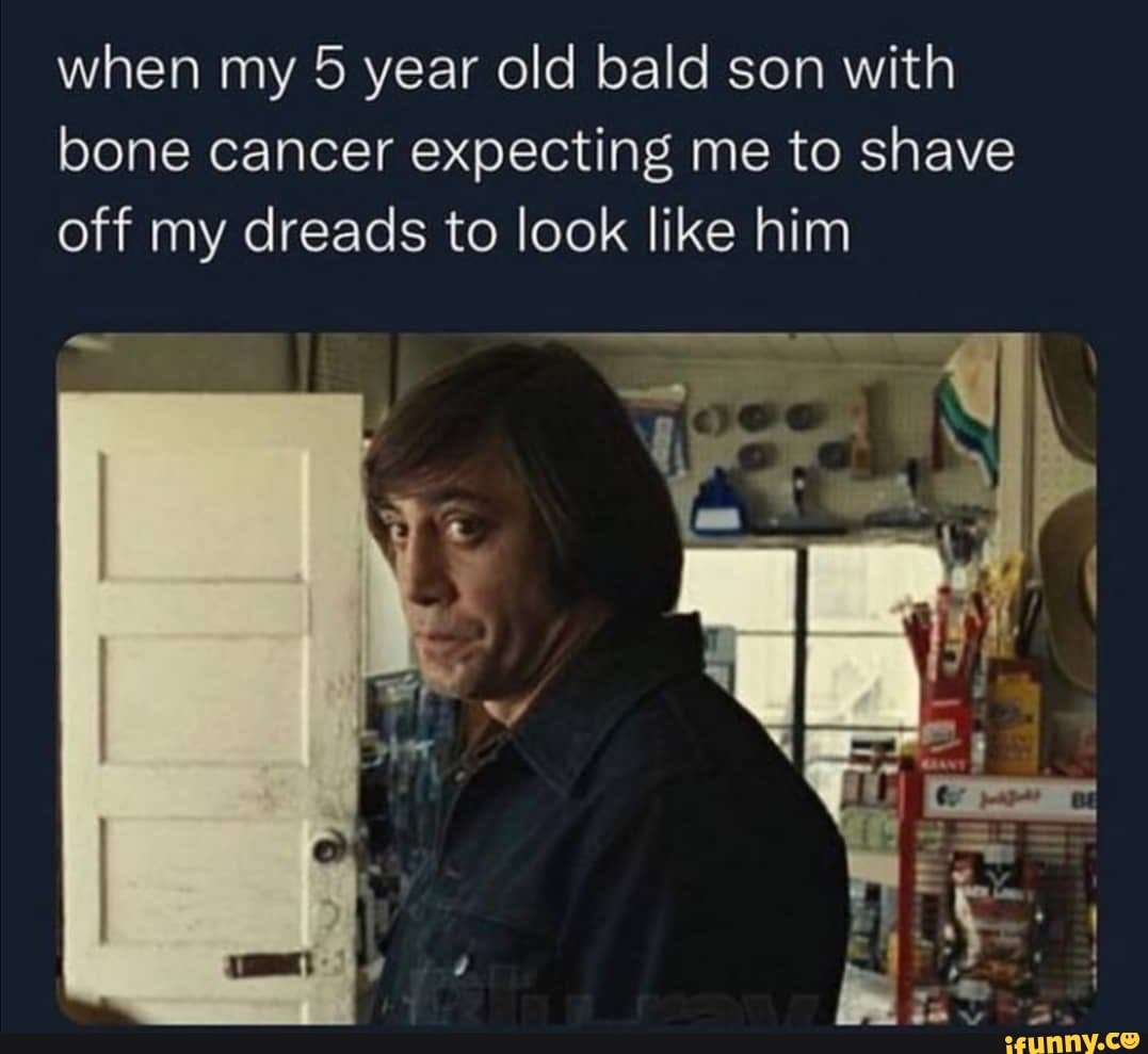 When my 5 year old bald son with bone cancer expecting me to shave off ...