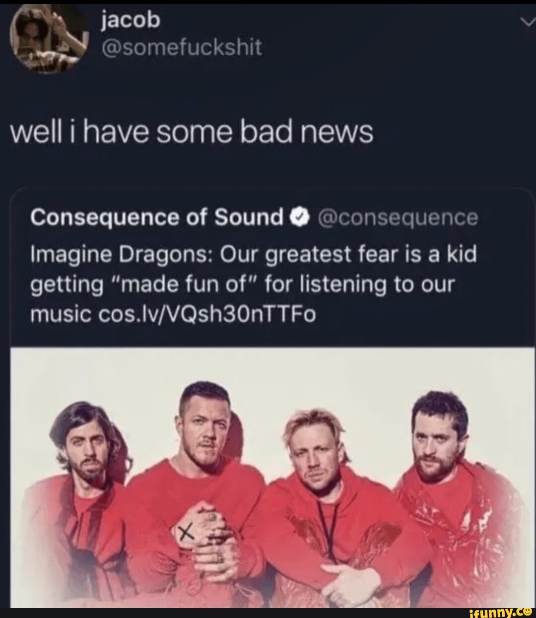 Jacob cksh well i have some bad news Consequence of Sound ...