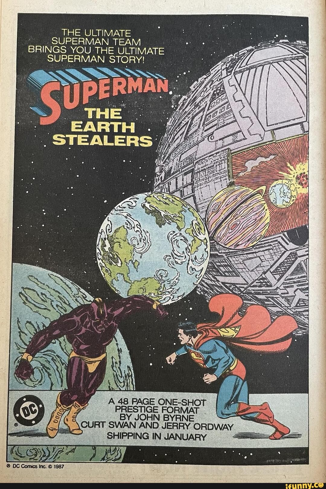 Superman Sunday Comic Book Ads - THE ULTIMATE SUPERMAN TEAM BRINGS YOU ...