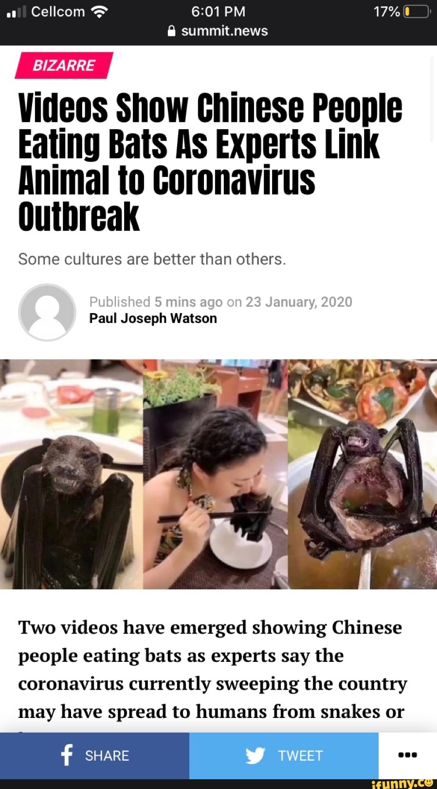 BIZARRE Videos Show Chinese People Eating Bats As Experts Link Animal ...