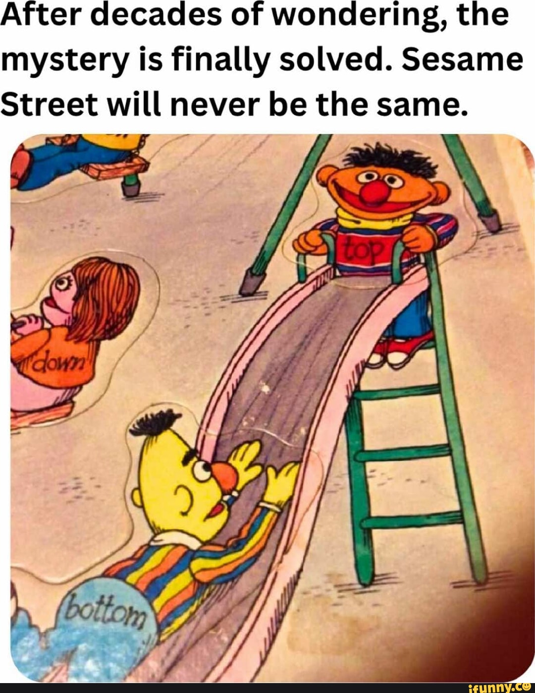 After decades of wondering, the mystery is finally solved. Sesame ...