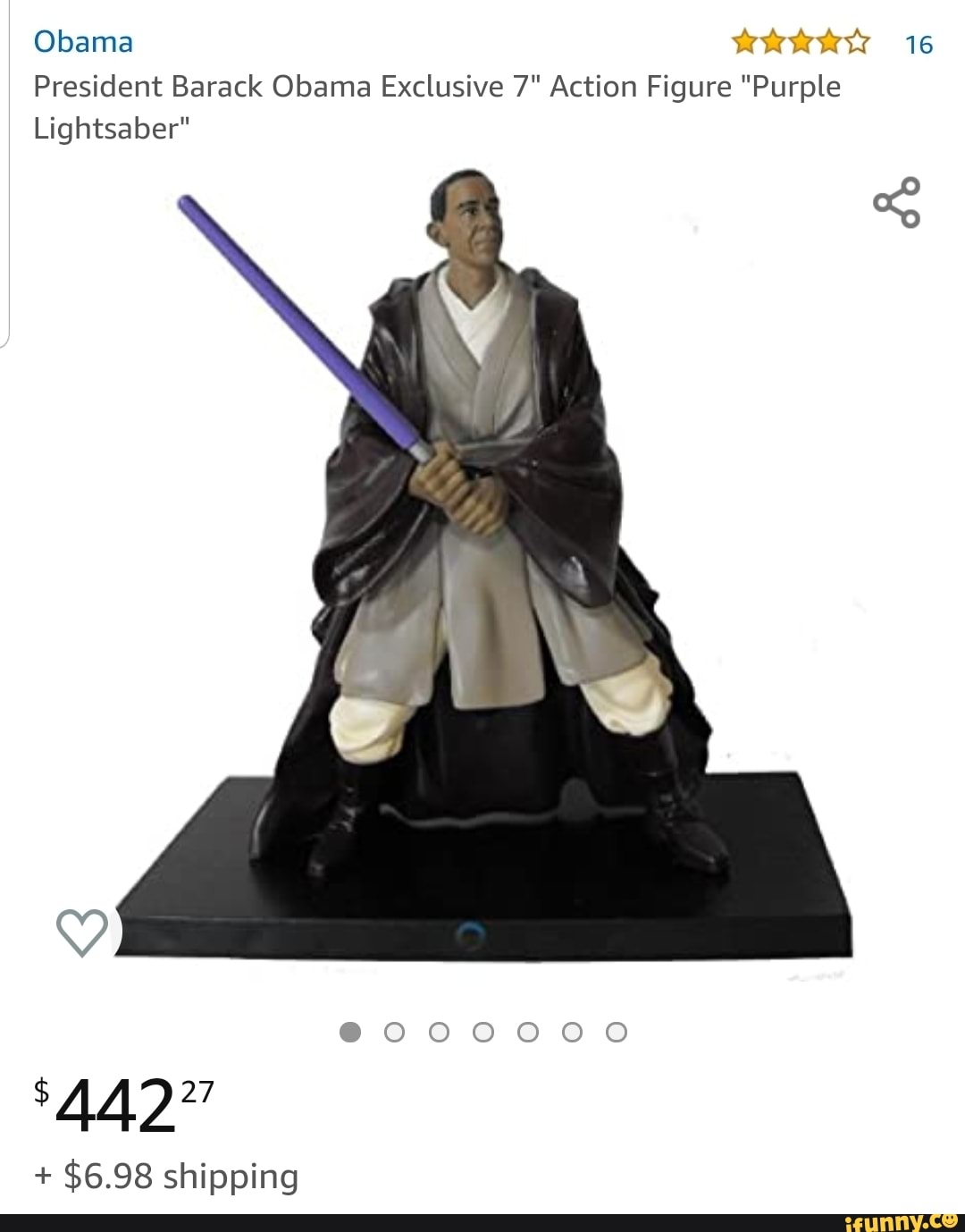 President Barack Obama Exclusive 7" Action Figure "Purple $6.98 ...
