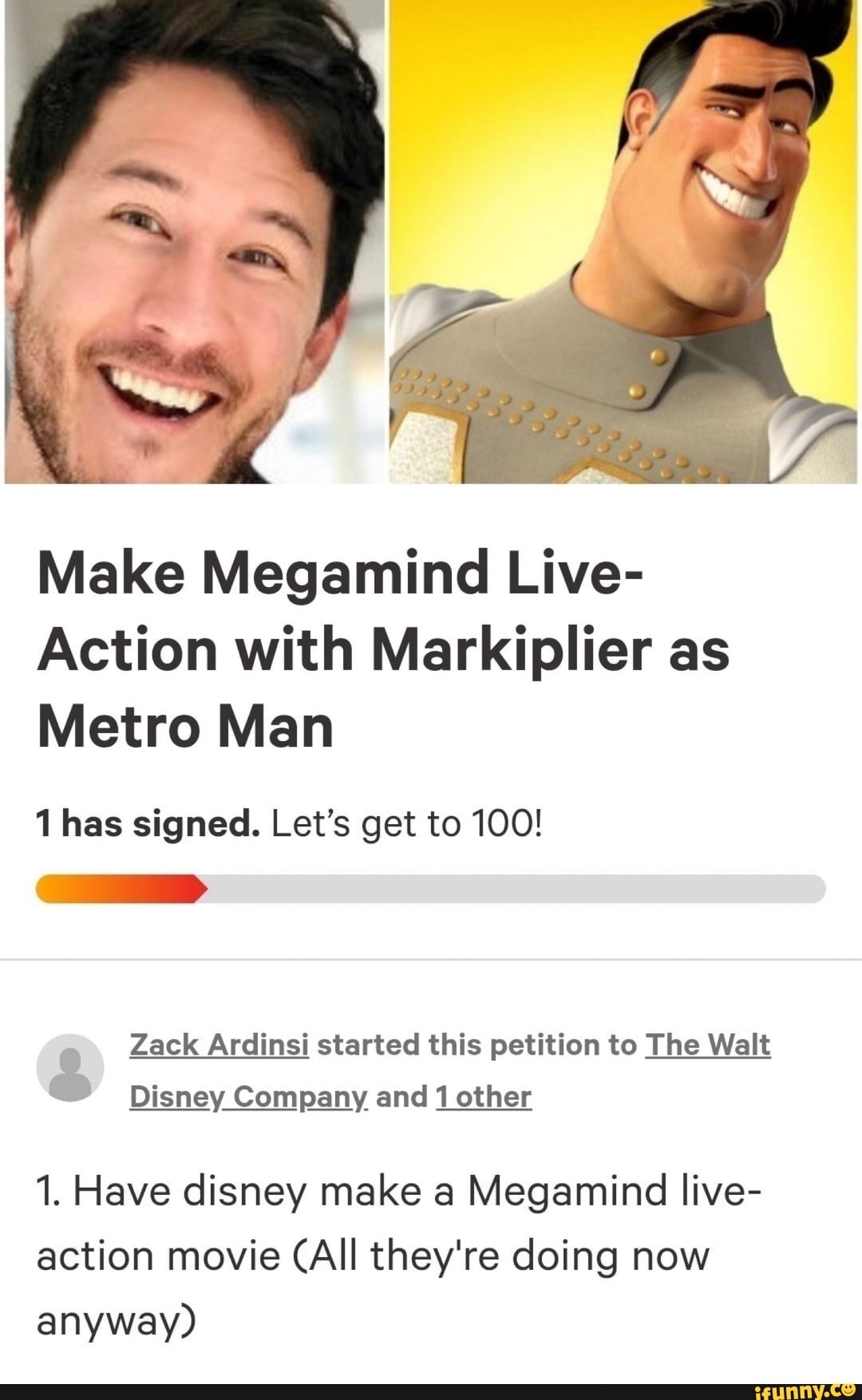 Make Megamind Live- Action with Markiplier as Metro Man 1 has signed ...