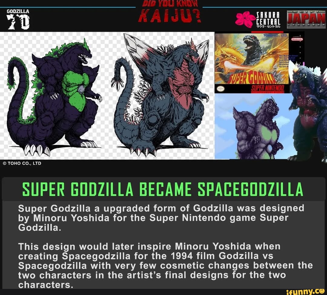GODZILLA TOHO CO., LTD SUPER GODZILLA BECAME SPACEGODZILLA Super ...