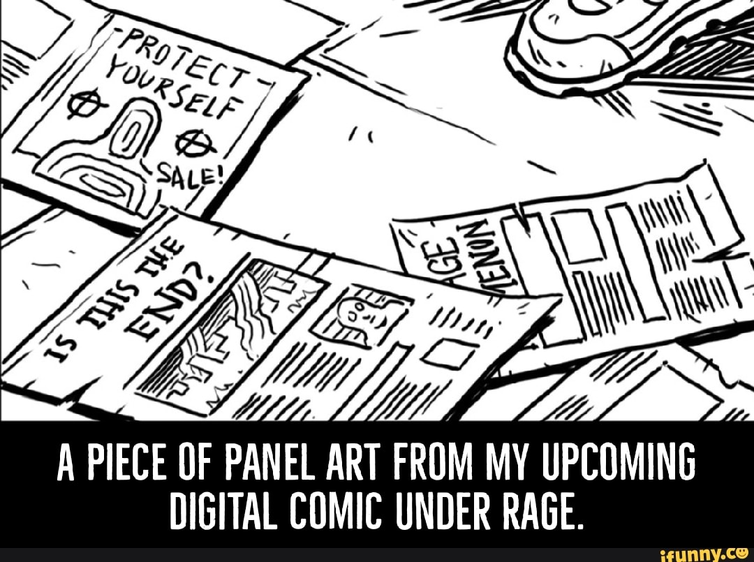 A PIECE OF PANEL ART FROM MY UPCOMING DIGITAL COMIC UNDER RAGE. - iFunny