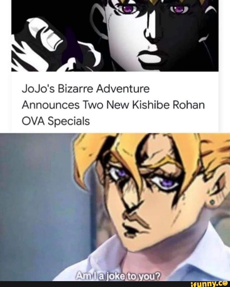 JoJo's Bizarre Adventure Announces Two New Kishibe Rohan OVA Specials ...