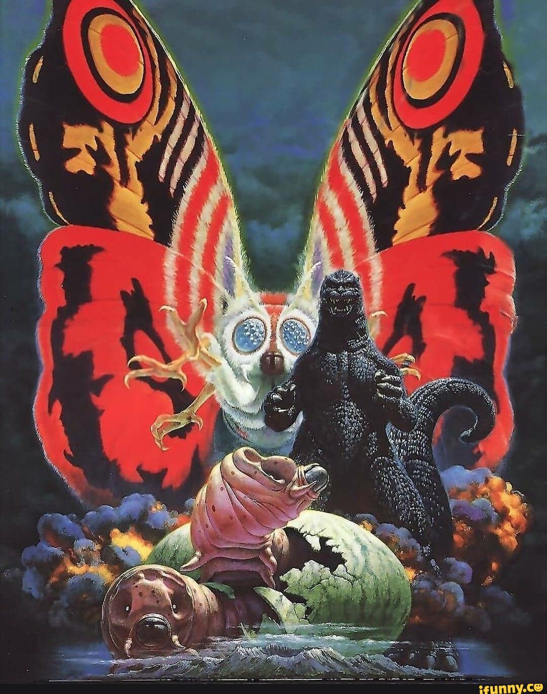 Mothra memes. Best Collection of funny Mothra pictures on iFunny