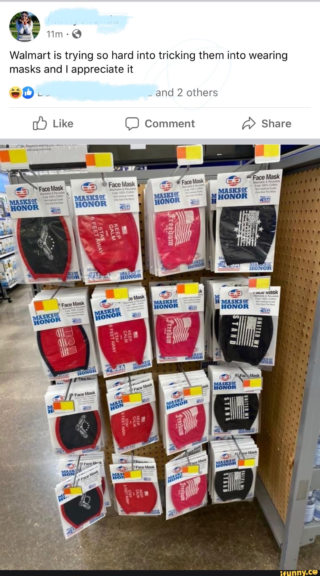 É Walmart is trying so hard into tricking them into wearing masks and I ...