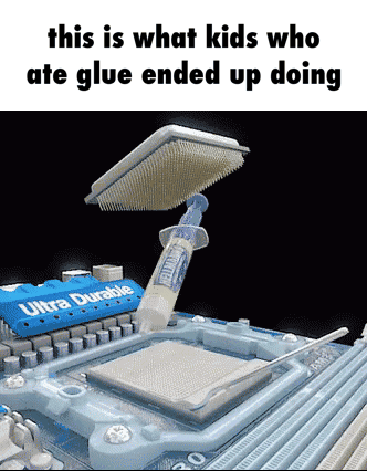 This is what kids who ate glue ended up doing - iFunny