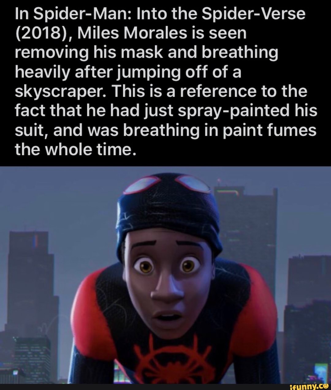 In Spider-Man: Into the Spider-Verse (2018), Miles Morales is seen ...