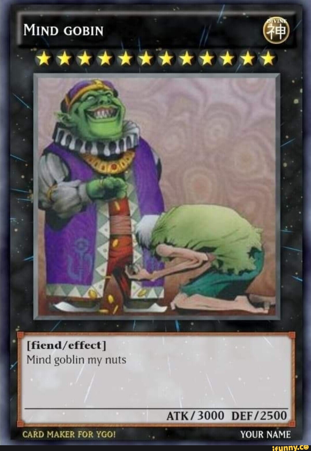 Kak hkakkkkkkak _MIND GOBIN I [fiend I Mind goblin my nuts /3000 CARD ...