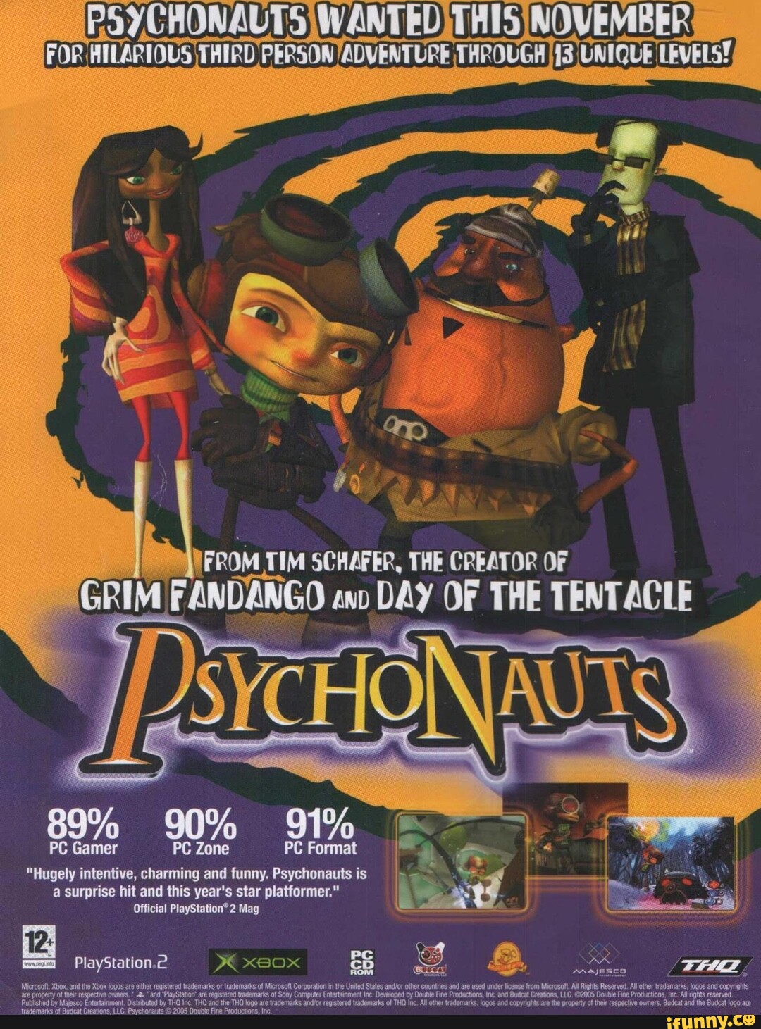 Psychonauts memes. Best Collection of funny Psychonauts pictures on iFunny