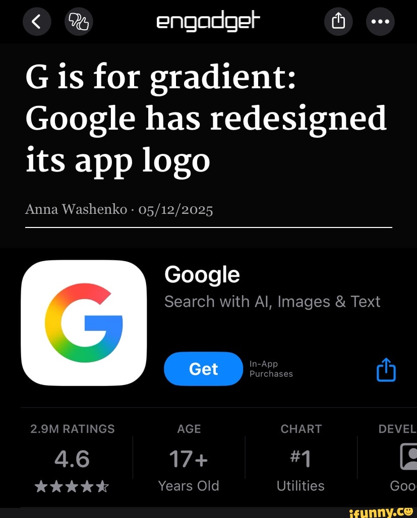 Engadget G is for gradient: Google has redesigned its app logo Anna ...