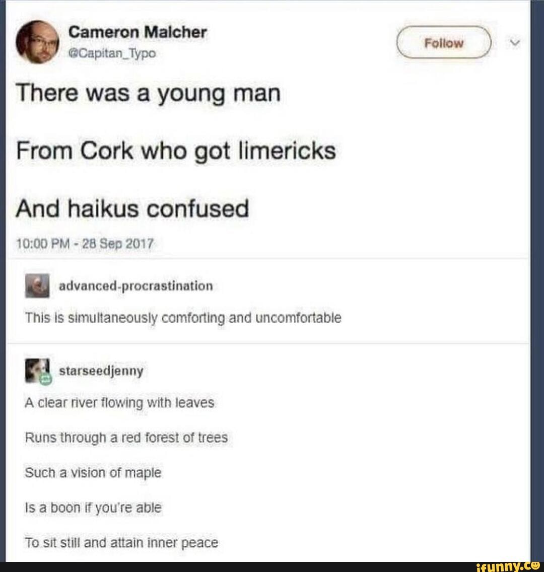 Limericks memes. Best Collection of funny Limericks pictures on iFunny