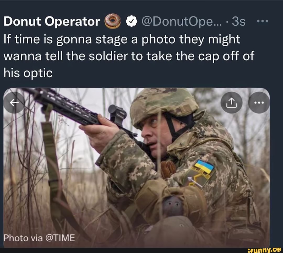 Donut Operator @ @DonutOpe... If time is gonna stage a photo they might ...