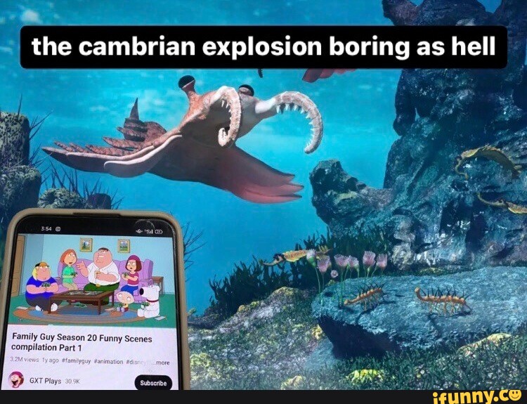 I the cambrian explosion boring as hell Family Guy Season 20 Funny Scenes compilation Part 1 ox ...