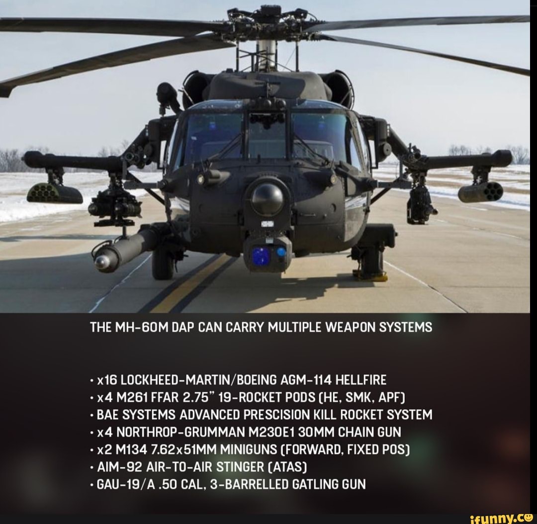 THE MH-60M DAP CAN CARRY MULTIPLE WEAPON SYSTEMS LOCKHEED-MARTIN BOEING ...