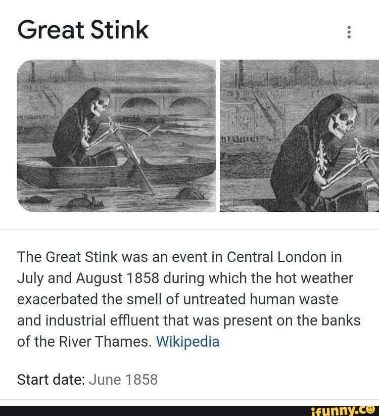 Great Stink The Great Stink was an event in Central London in July and ...