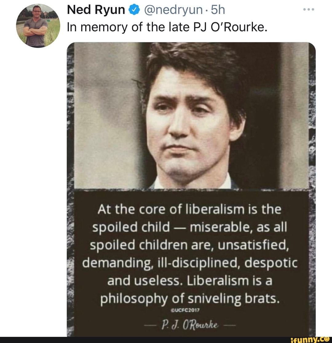 Ned Ryun @nedryun: Sh In memory of the late PJ O'Rourke. At the core of ...