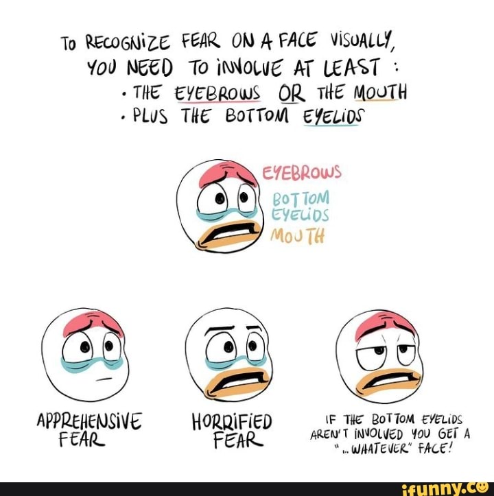 To RECOGNIZE FEAR ON A FACE VISUALLY, You NEED To iNNOWWE AT LEAST THE ...