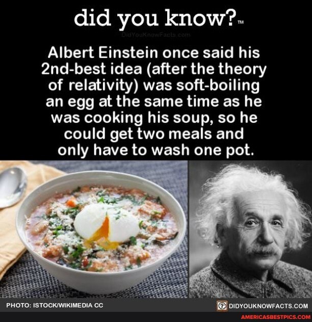 Did you know?.. Albert Einstein once said his 2nd-best idea (after the ...