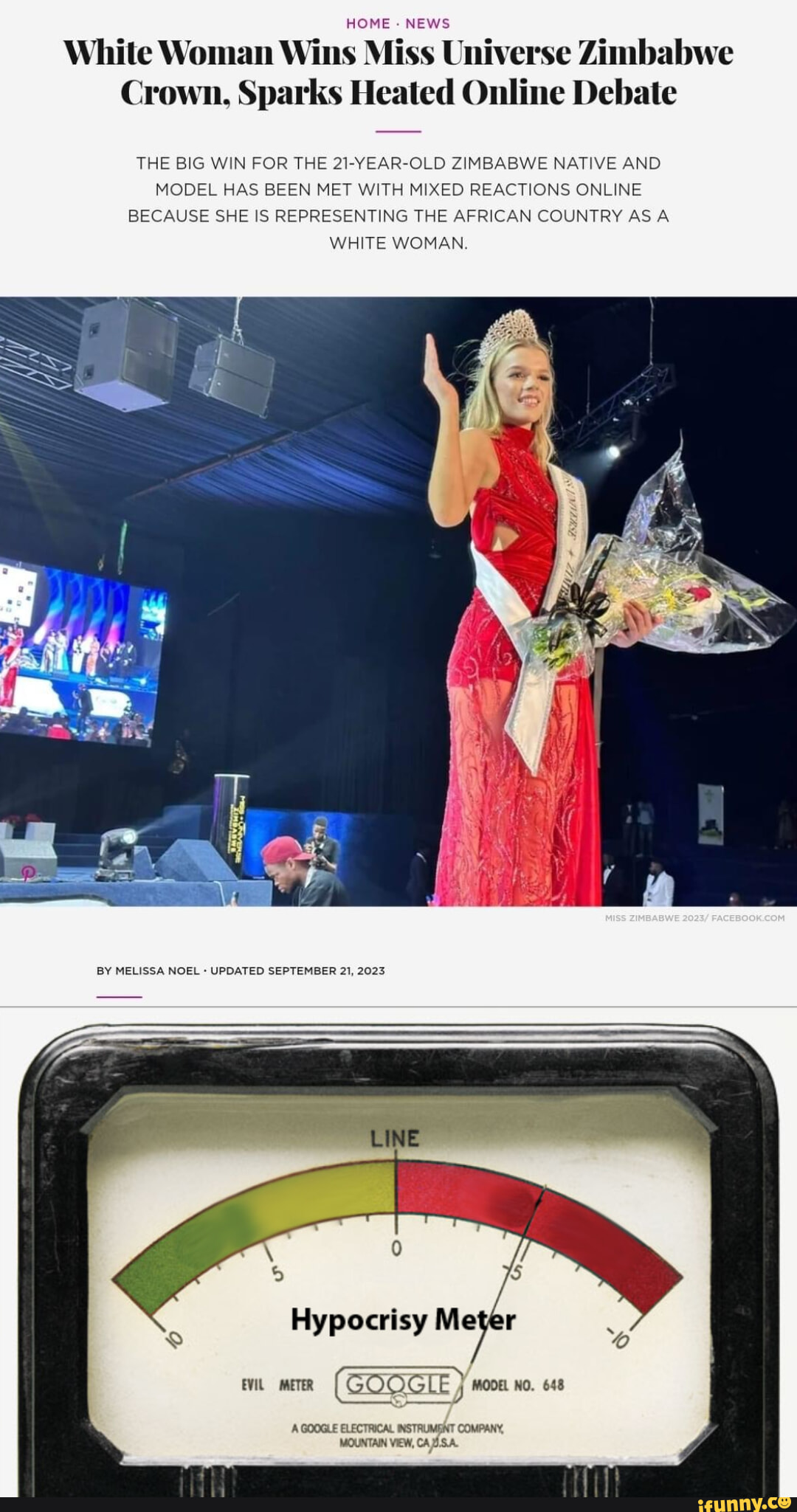 The diverse hypocrisy of Miss Universe Zimbabwe - White Woman Wins Miss ...