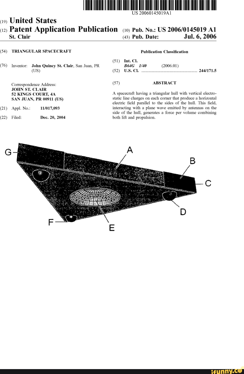 Triangular Spacecraft Tr