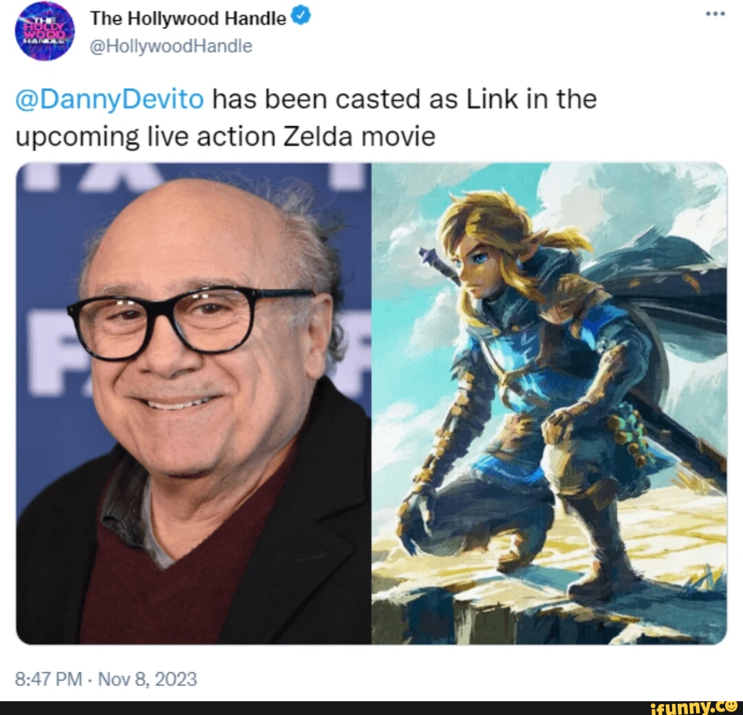 The Hollywood Handle @DannyDevito has been casted as Link in the ...