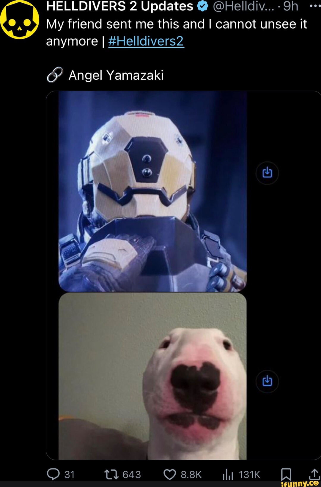 HELLDIVERS 2 Updates @Helldiv... - Sh My friend sent me this and I ...