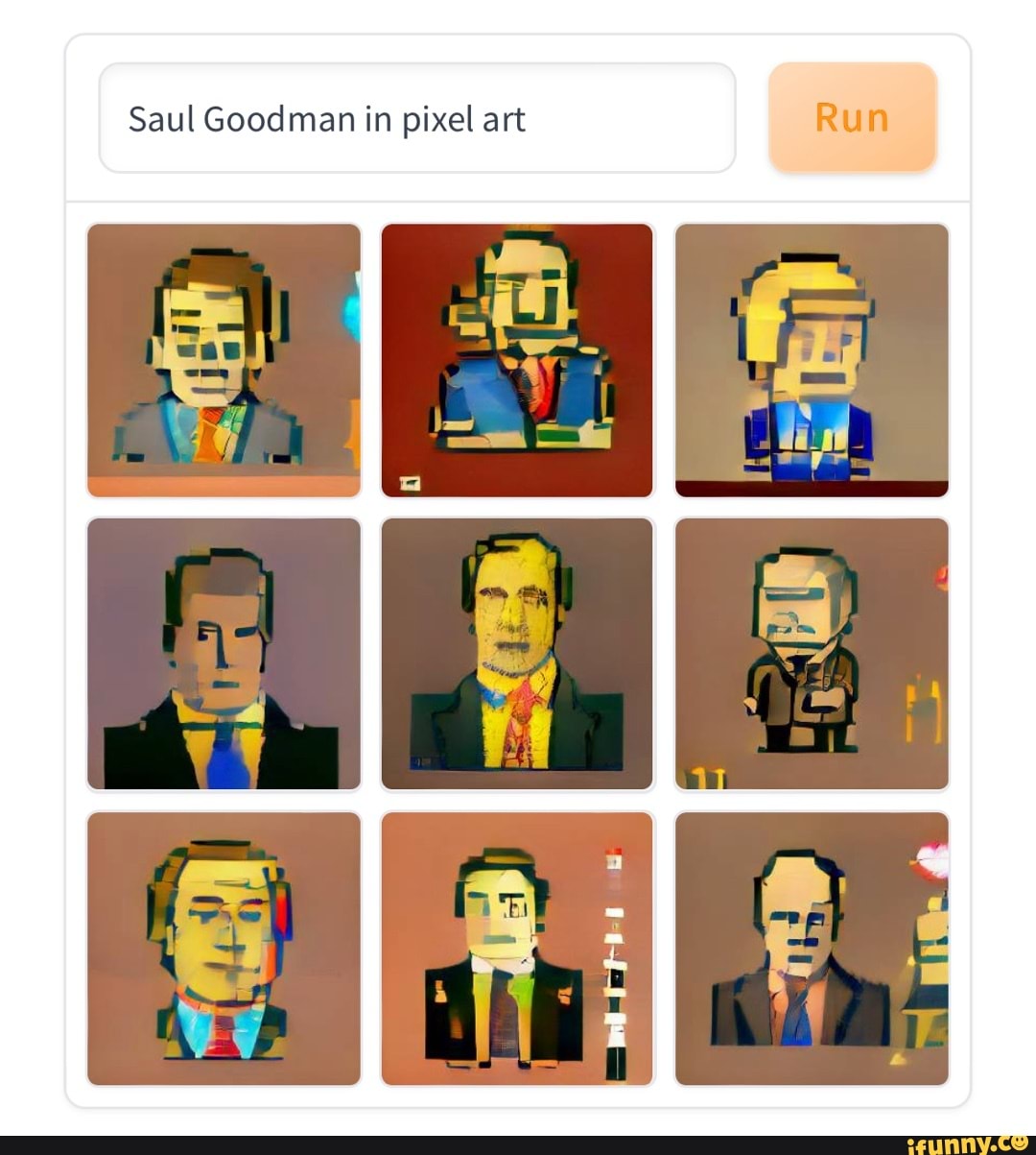 Saul Goodman in pixel art - iFunny