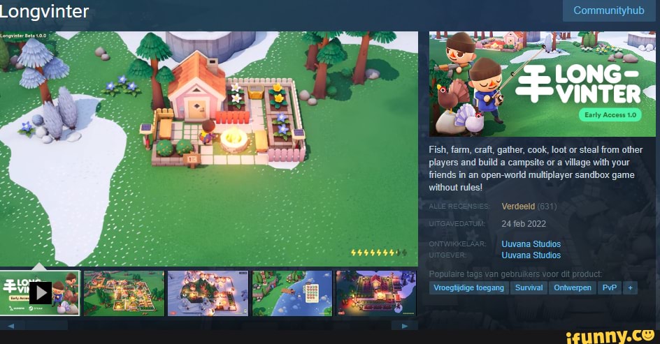 Longvinter Communityhub LONG= Fish, farm, craft, gather, cook, loot or ...