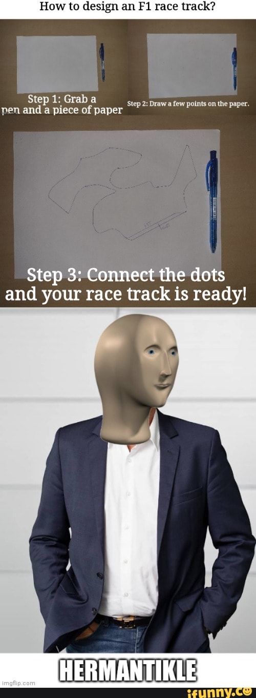 How to design an race track? Step 1: Grab a 'Step 2: Draw a few points ...