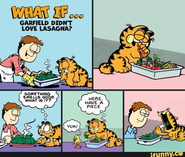 Garfield if he was optimistic : r/2panelgarfield