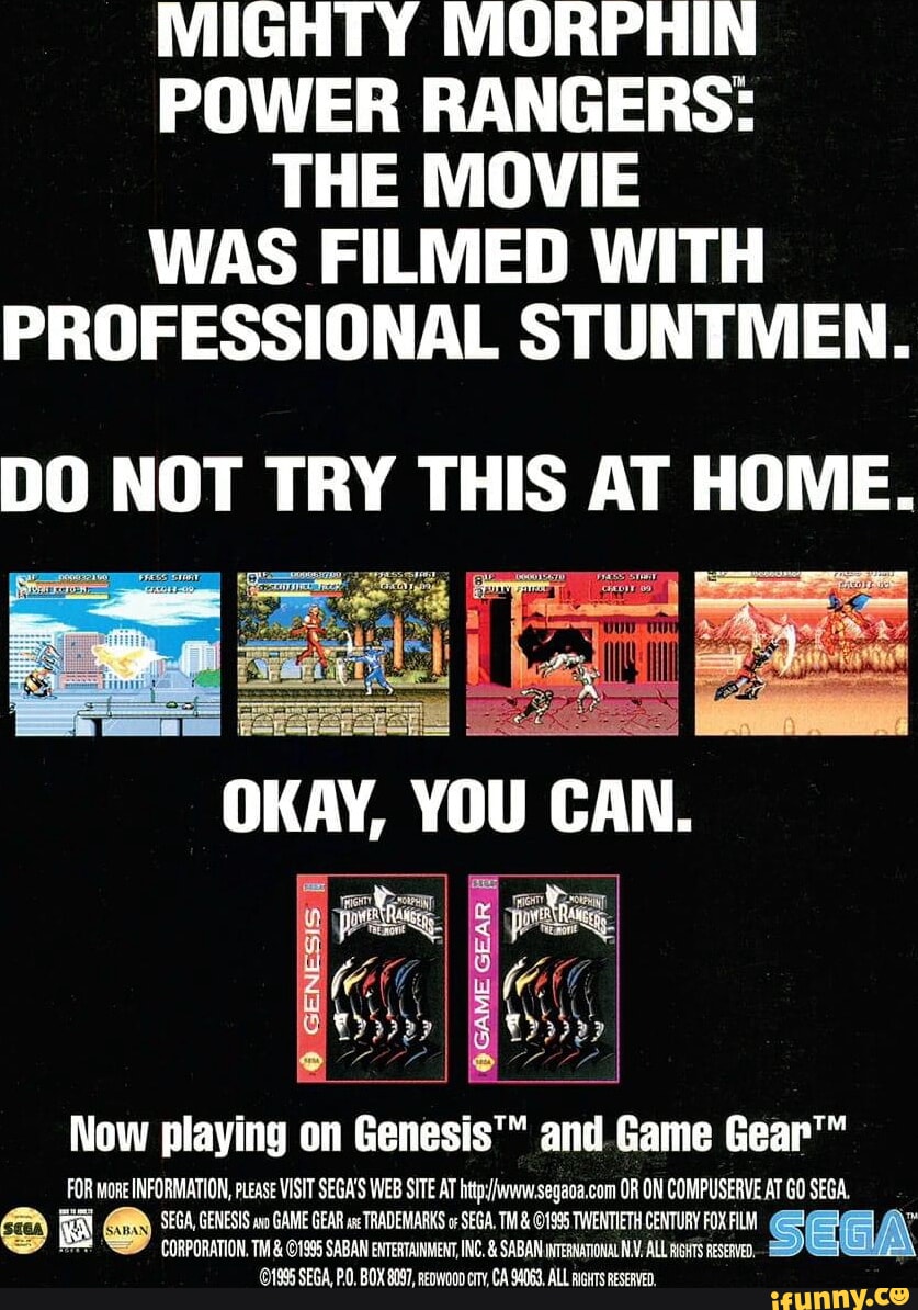 Mighty Morphin Power Rangers The Movie Game (SNES,Sega Genesis,Game ...