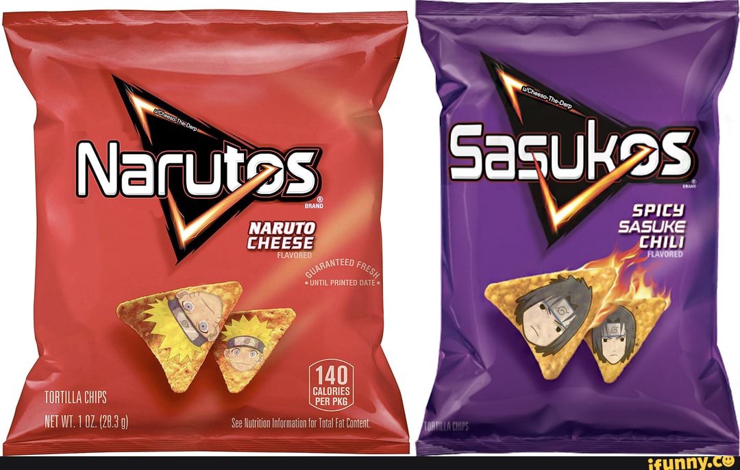 Sasukss SPICY NARUTO CHEESE FLAVORED! TEED rant Res UNTIL PRINTED DATE ...