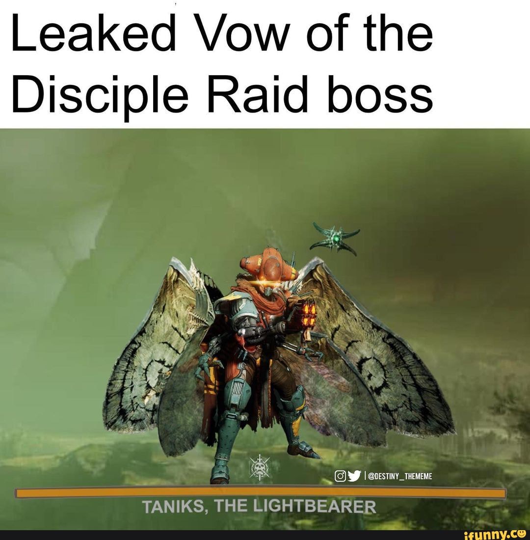 Leaked Vow of the Disciple Raid boss AGAR W I evestiny_tHememe TANIKS ...