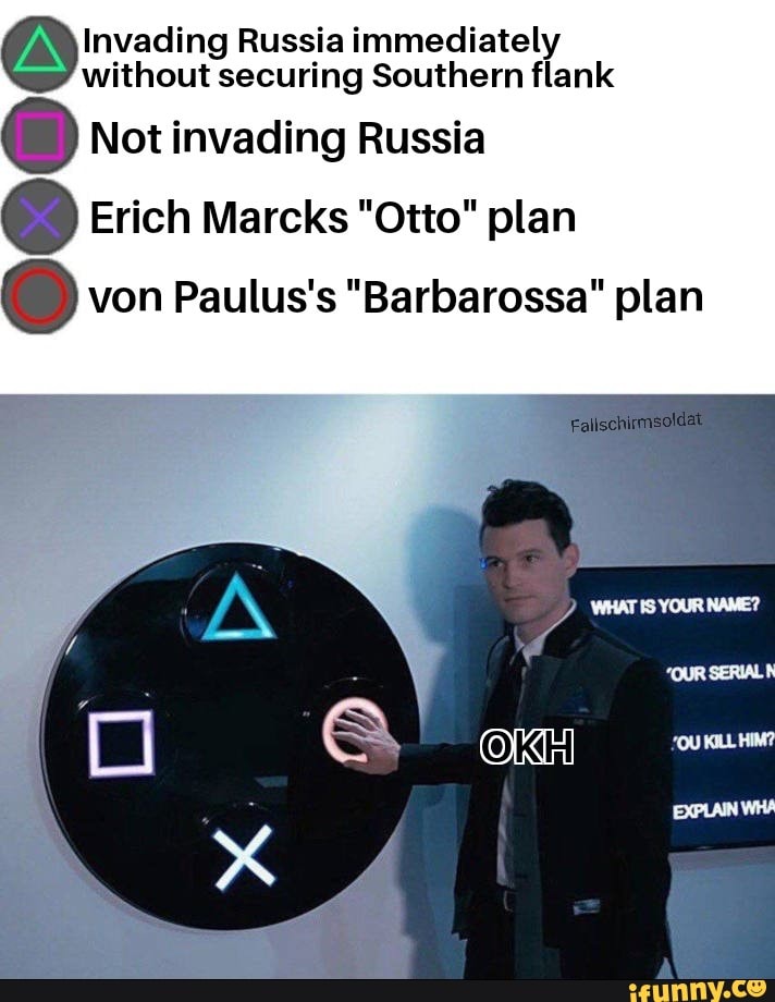 Invading Russia immediately without securing Southern flank Not ...