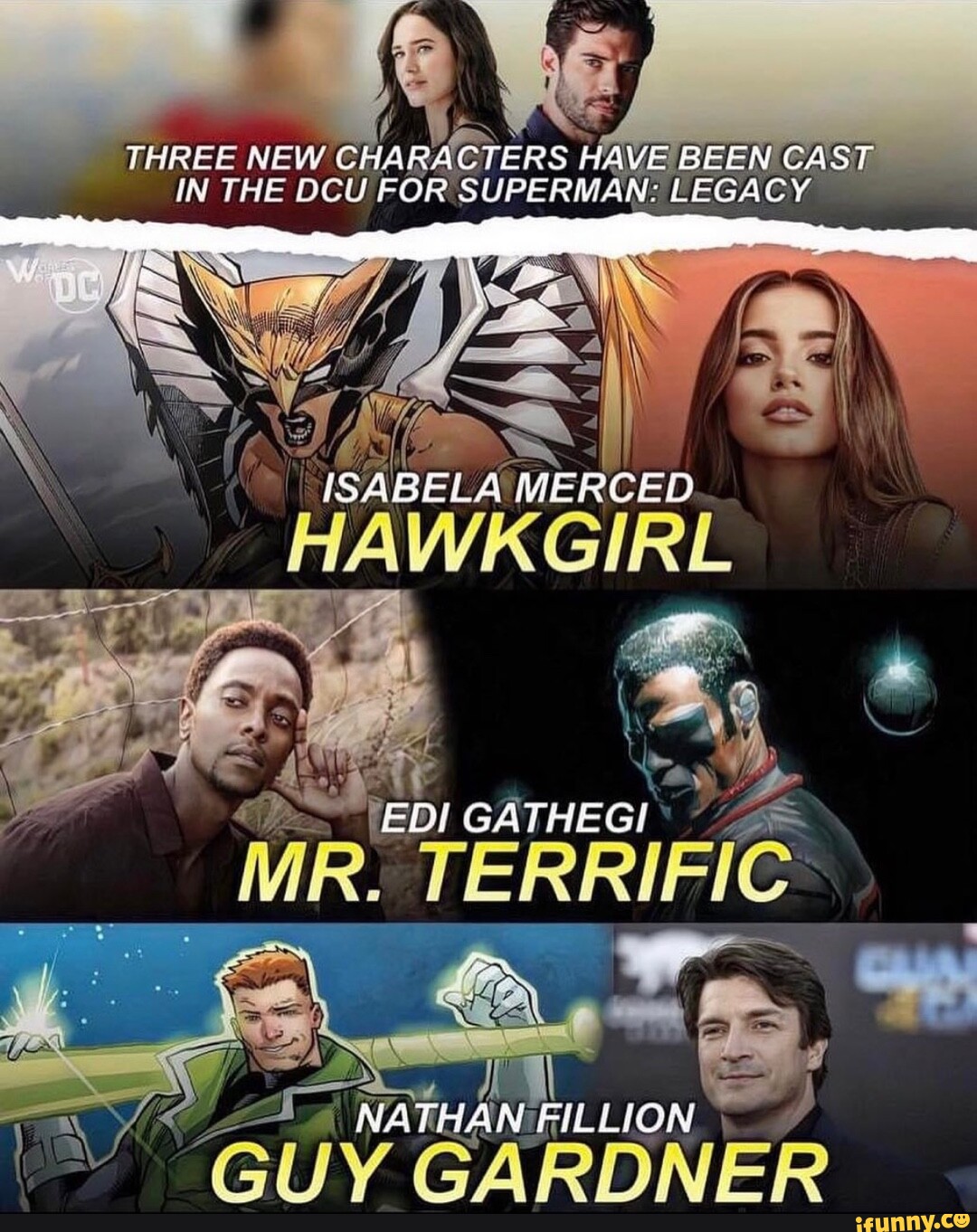 THREE NEW CHARACTERS ETERS. BEEN CAST IN THE DCU FOR SUPERMAN: LEGACY ...