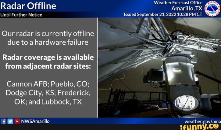 Radar Offline Until Further Notice Our radar is currently offline due ...