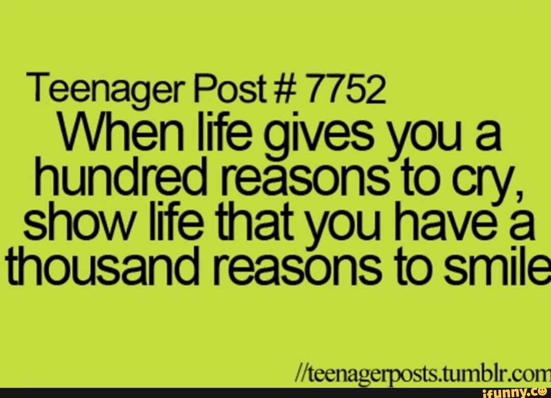 Teenager Posts Tumblr