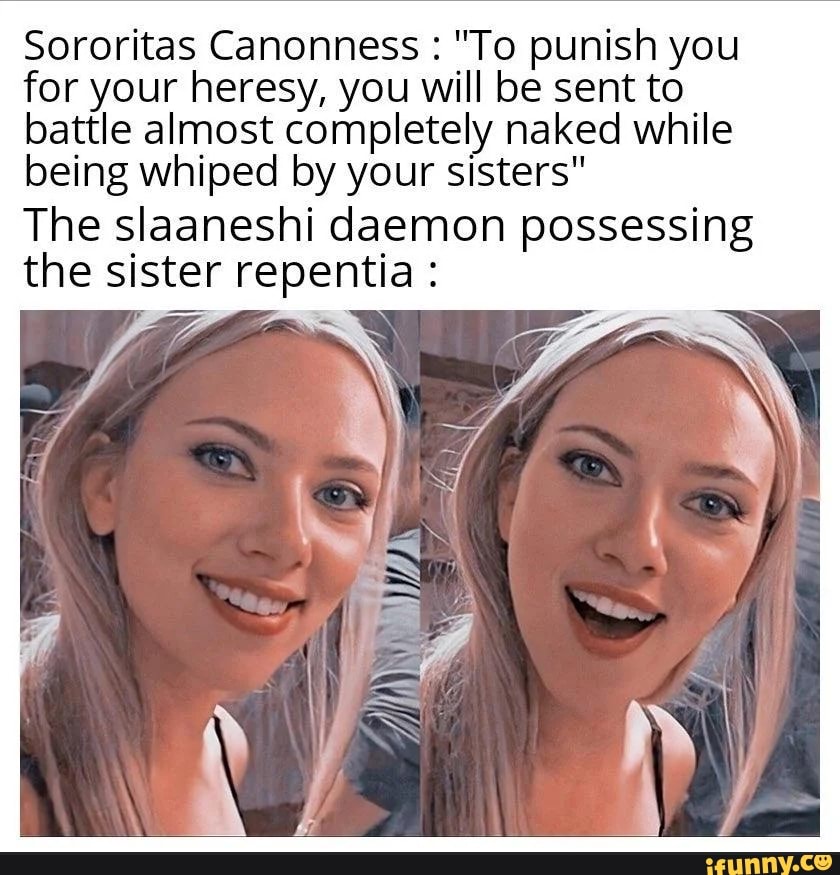 Sororitas Canonness : "To punish you for your heresy, you will be sent ...