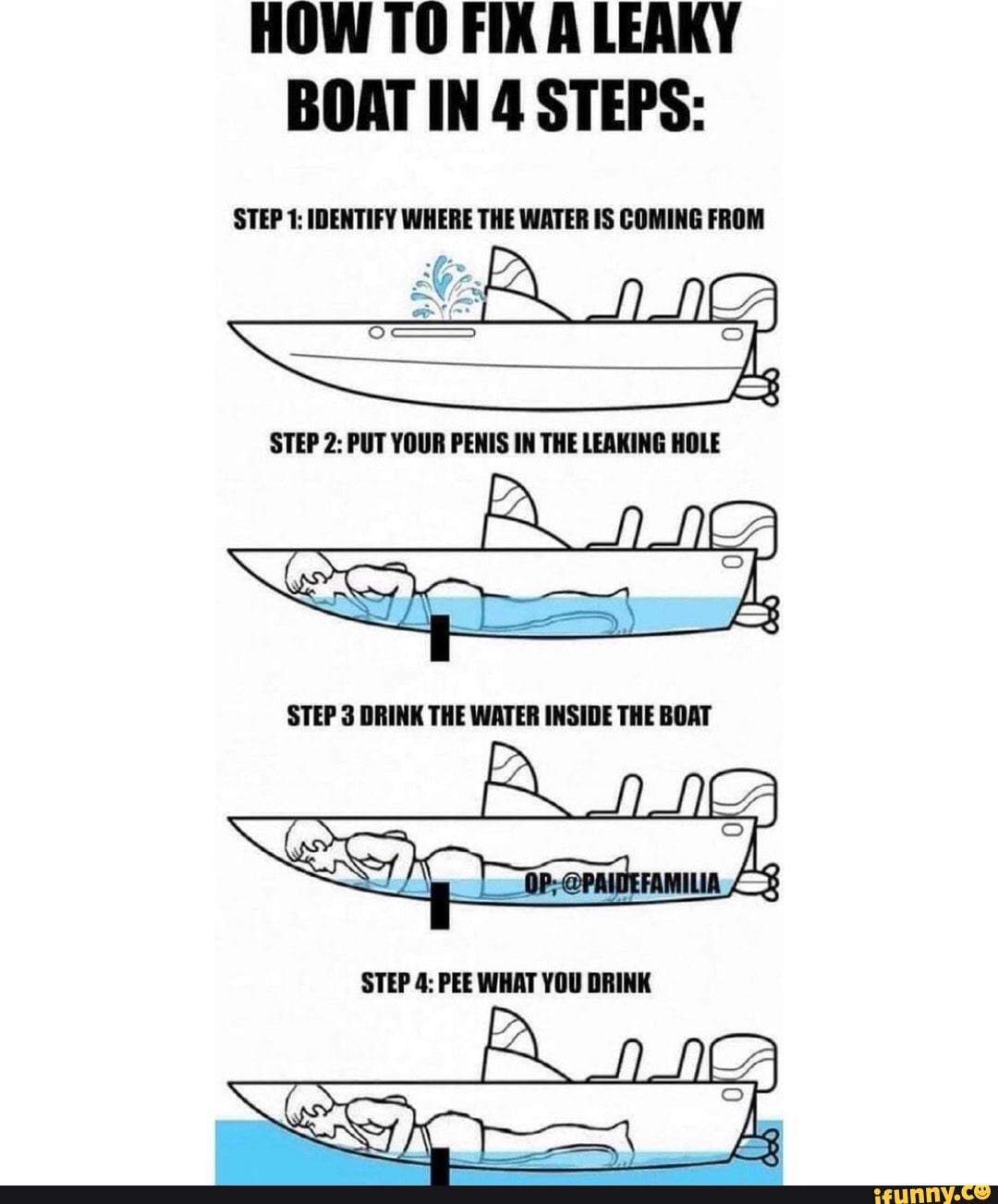 HOW TO FIX A LEAKY BOAT IN 4 STEPS: STEP 1: IDENTIFY WHERE THE WATER IS ...
