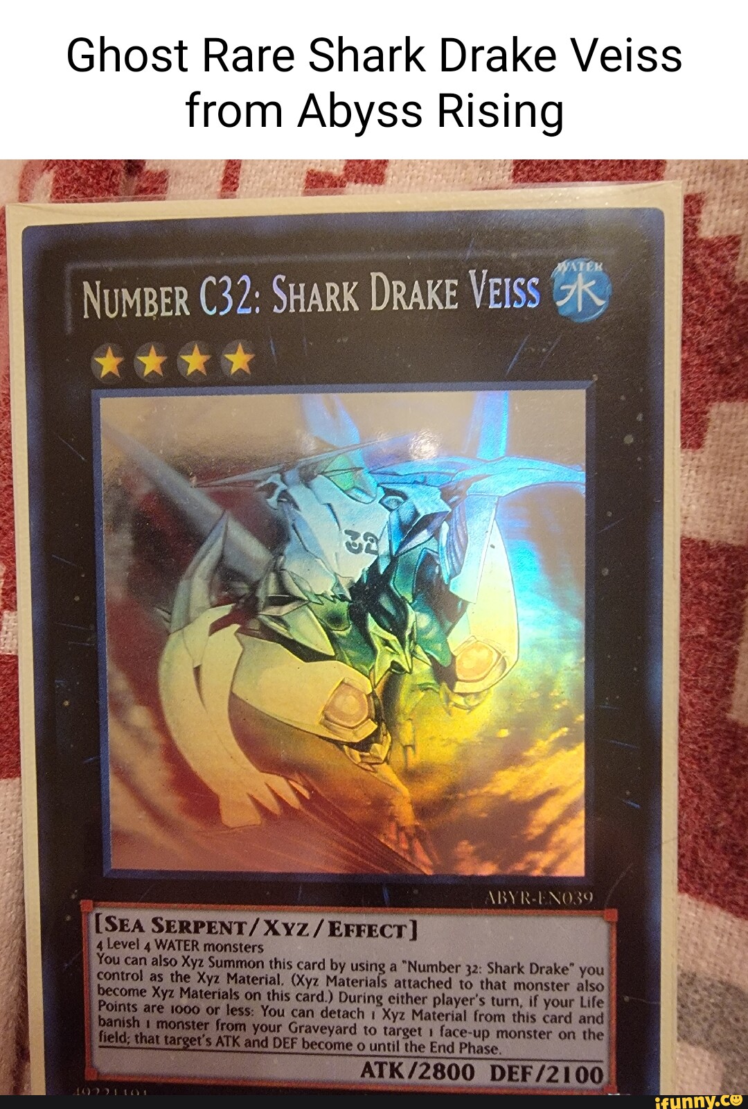 Ghost Rare Shark Drake Veiss from Abyss Rising Numper SHARK DRAKE I ...