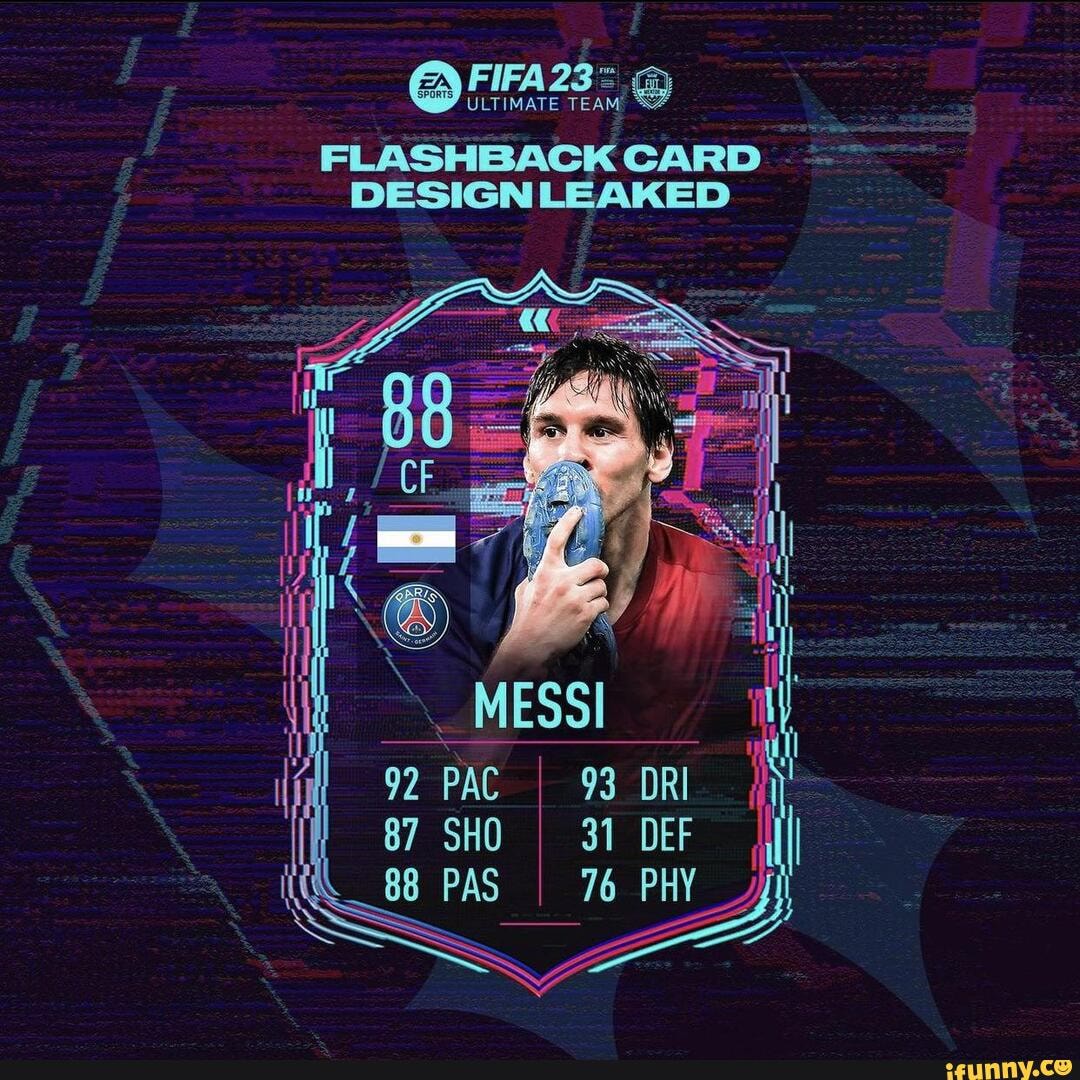 FIFA23= @ ULTIMATE TEAM "SA FLASHBACK CARD DESIGN LEAKED 93 DRI 92 PAC ...
