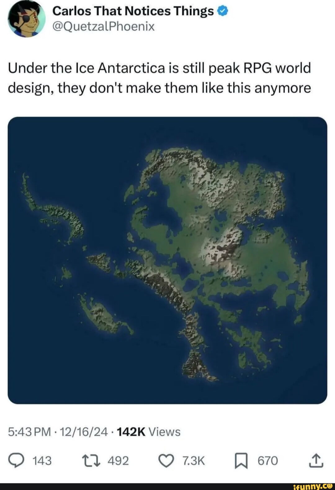 Carlos That Notices Things Under the Ice Antarctica is still peak RPG ...