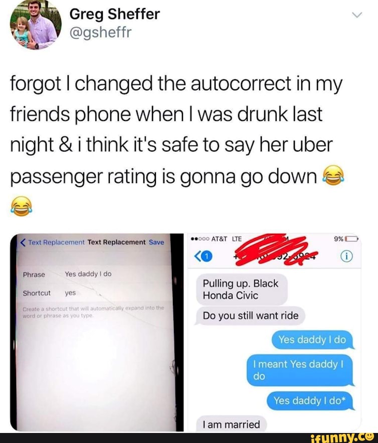 Stolen dumppppp - Greg Sheffer forgot I changed the autocorrect in my ...