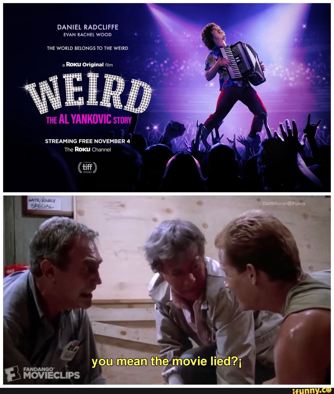 DANIEL RADCLIFFE EVAN RACHEL WOOD THE WORLD BELONGS TO THE WEIRD a ROKU ...