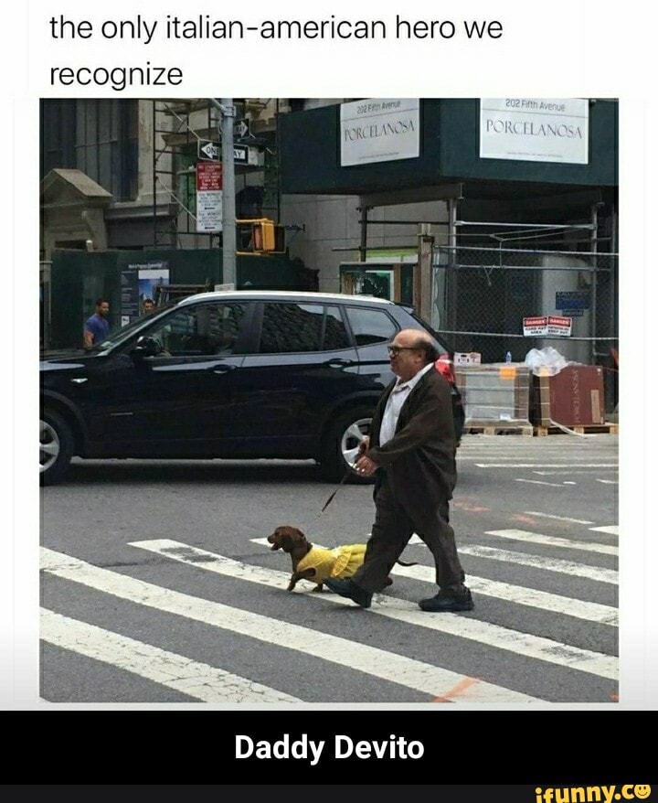 The only italian-american hero we recognize Daddy Devito - Daddy Devito - iFunny