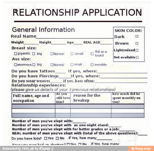 RELATIONSHIP APPLICATION General Information SKIN COLOR Real Name Dark relationship-application-general-information-skin-color-real-name-dark